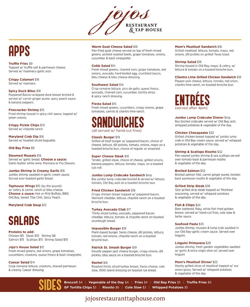 JoJos Restauranat and Tap House
